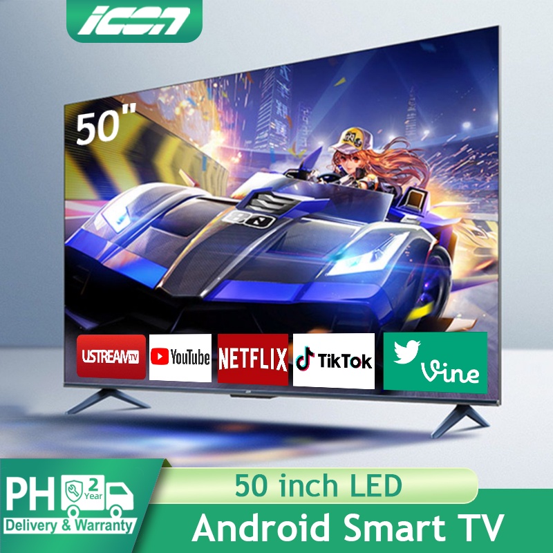 ICON Smart TV 32"42" 50"Inch HD LED Extra Slim Television LCD Monitor ...
