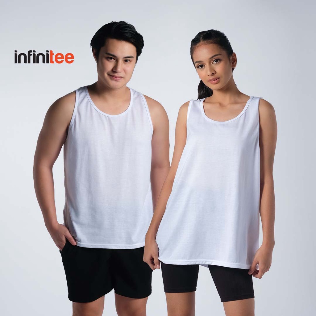 Infinitee Plain Sando For Men Women Sleeveless Tank Tops Tee Basic ...