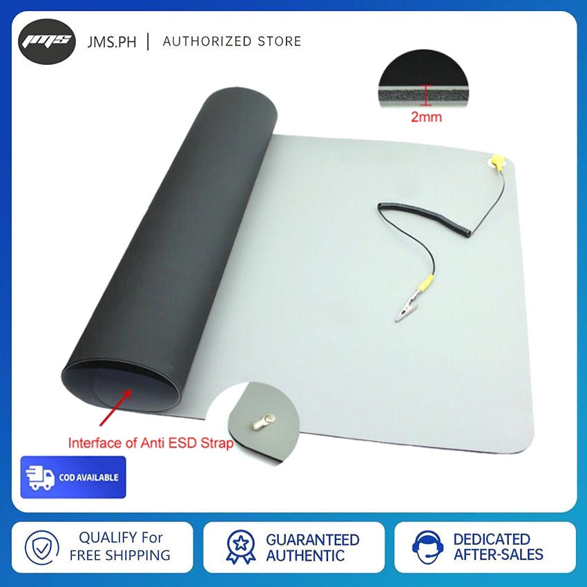 KGX 700mm × 500mm × 2mm Anti-Static Mat Ground Wire for Mobile Computer ...