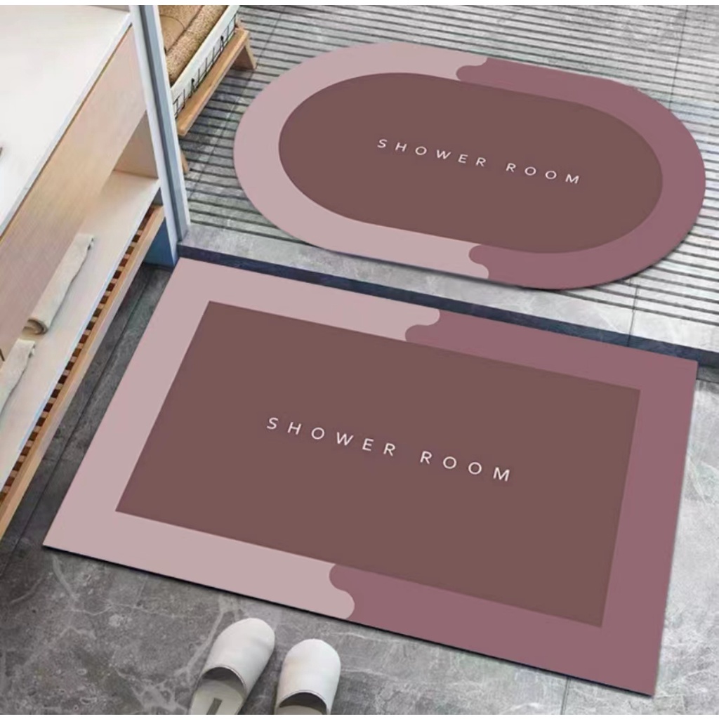 BUY 1 TAKE 1 Fast Drying Bathroom Mat Anti-Slip Absorbent Quick Drying ...