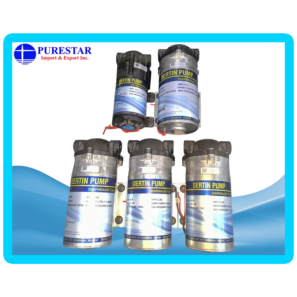 DERTIN Pump for RO System (8806M, 8806, 8809, 8816, 8818) | Shopee ...