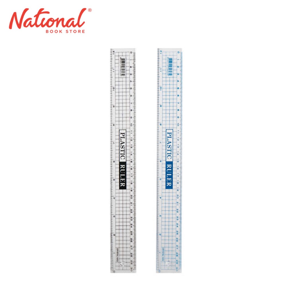 Plastic Ruler Wide Body 12 inches 1302 (color may vary) - School ...