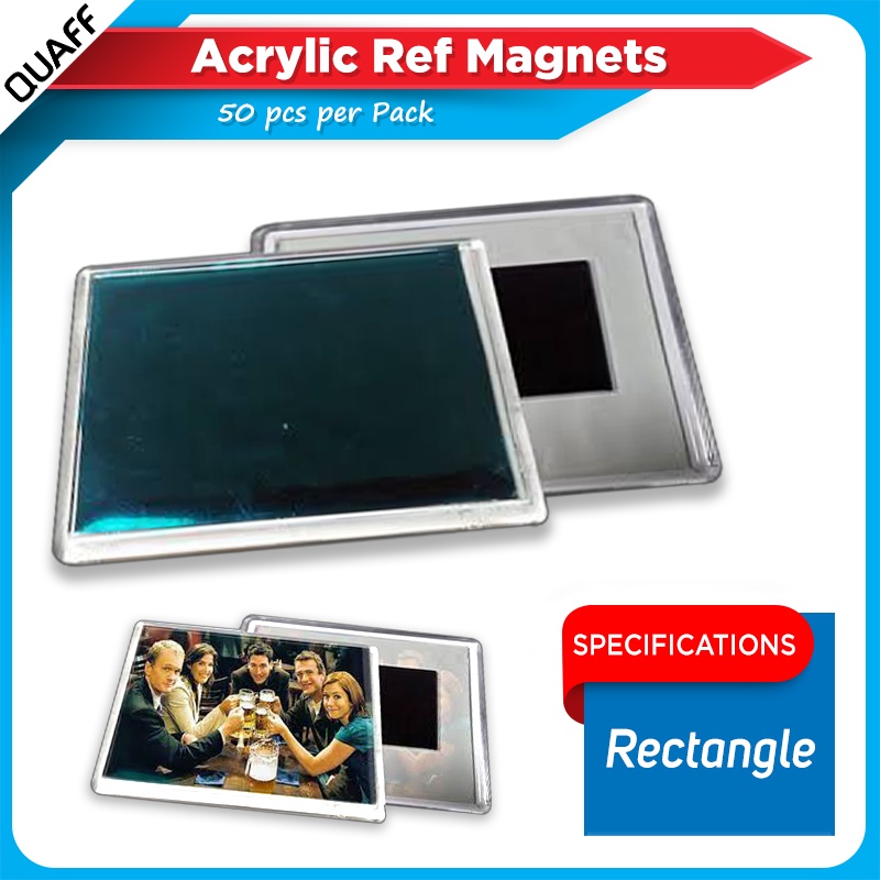 F41 Rectangle Acrylic Ref Magnet Photo Insert (50 pcs per pack ...