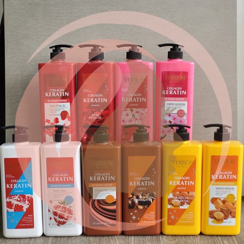 Verdon Natural Nourishing Collagen Keratin Deep Treatment Shampoo ...