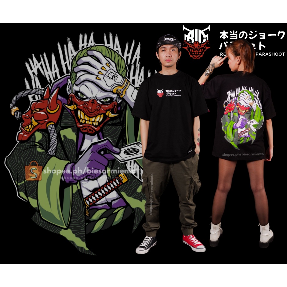 Real Jokes Clothing x PARASHOOT Collab “Joker Hannya" | Shopee Philippines