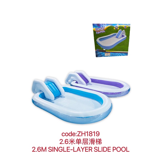 PVC inflatable slide pool transparent purple PVC inflatable swimming ...