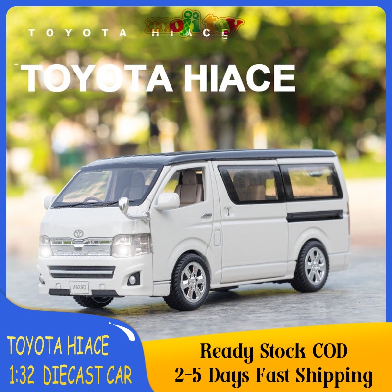 1:32 Toyota Hiace Alloy Diecast Car Model Pull Back Action Sound ...