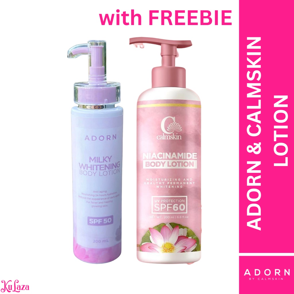 Calmskin Niacinamide Body Lotion Skin Whitening | Adorn Lotion | Shopee ...