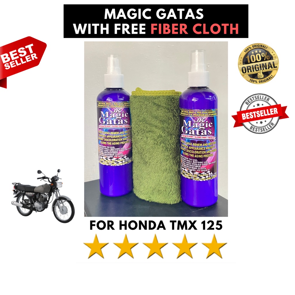 ORIGINAL MAGIC GATAS FOR HONDA TMX 125 WITH FREE FIBER CLOTH | Shopee ...