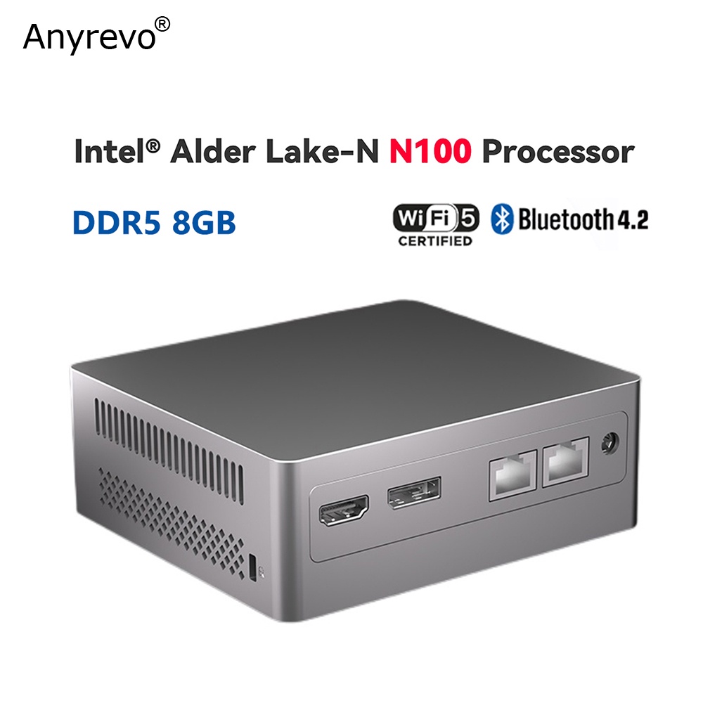12th Gen Mini PC Alder Lake Intel N100 Quad Core LPDDR5 8GB 4800Hz ...