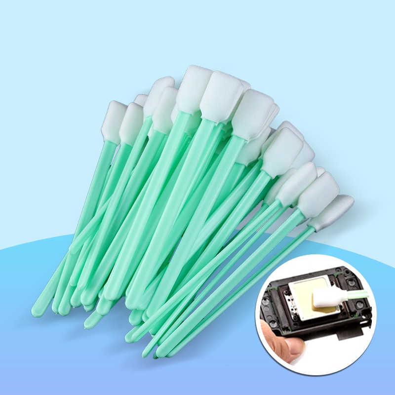50Pcs Sponge Head Cleaning Cleaner Swab for All Large Format and Inkjet ...