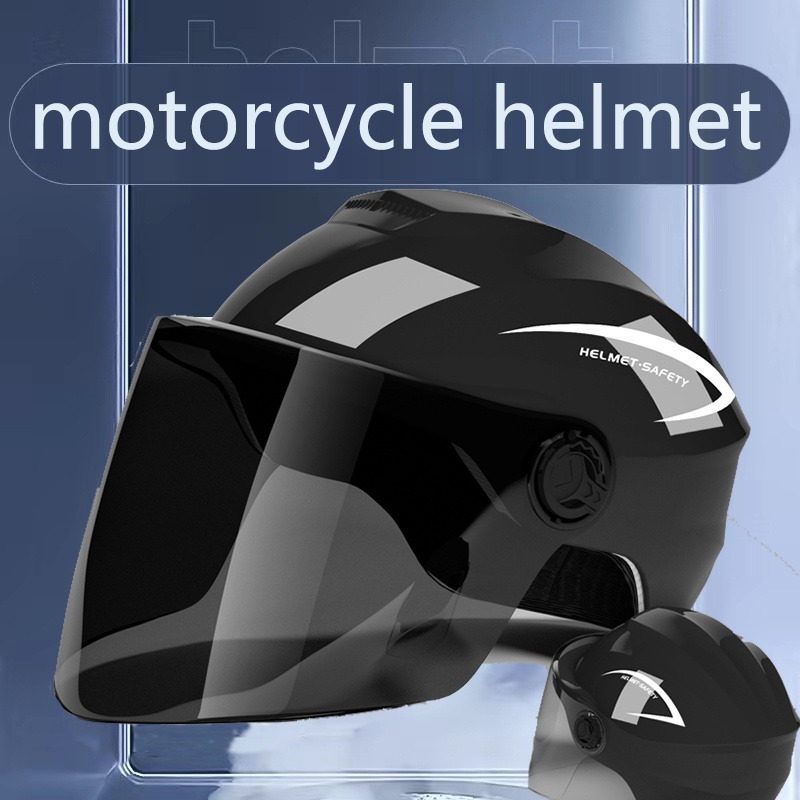 Motorcycle Riding Helmet half helmet face for men and women protection ...