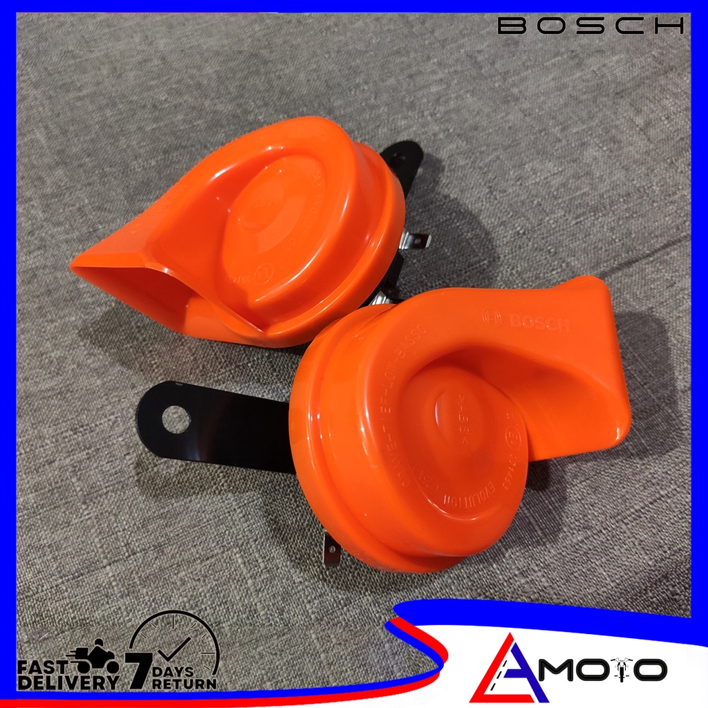 (SET) BOSCH HORN EVO ORIGINAL / UNIVERSAL ( BUSINA FOR MOTORCYCLE ...