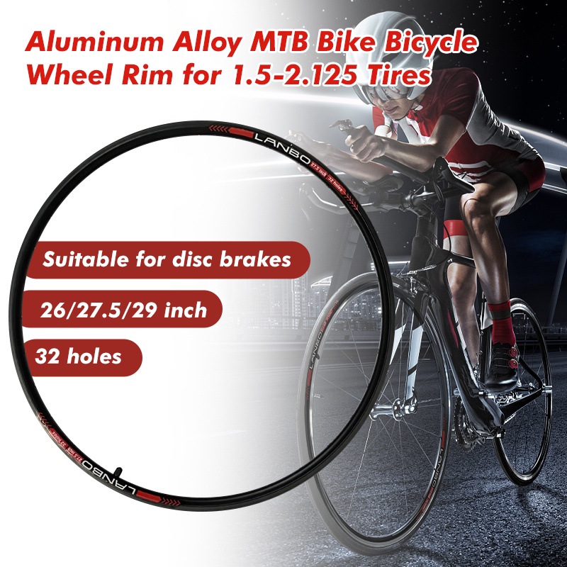 1 Pair 26 27.5 29 inch Aluminum Alloy MTB Bike Front Rear Bicycle Wheel ...