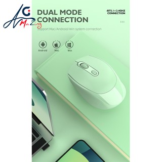 Rechargeable Wireless Dual Mouse 2.4G And Bluetooth Silent Ergonomic ...