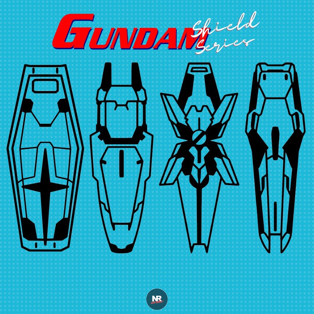 Gundam Shield Series Vinyl Decal Anime Sticker | Shopee Philippines