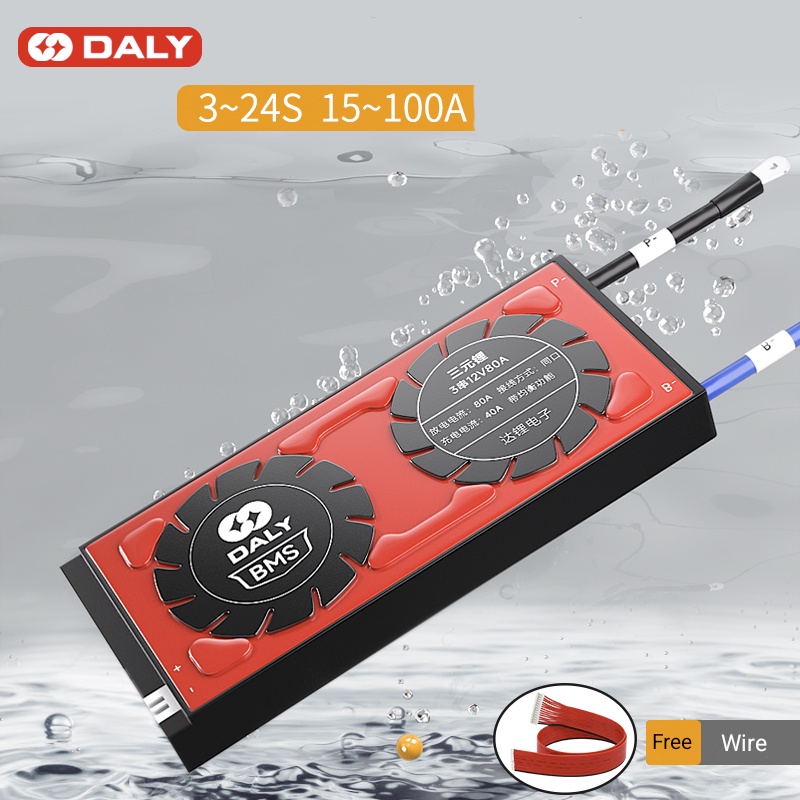 BMS Lifepo4 20s 60v 20A~100A DALY BMS for lifepo4 32650 3.2v nominal Wide Application. | Shopee ...