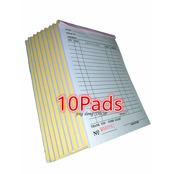 10Pads 25x2copy 50Pages Delivery Receipt wholesale price carbonized ...