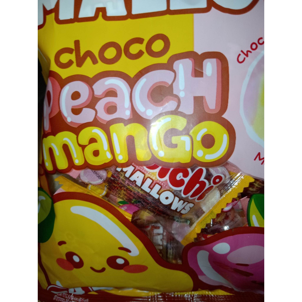Potchi Mallows Choco Peach Mango 24 pcs 84g | Shopee Philippines