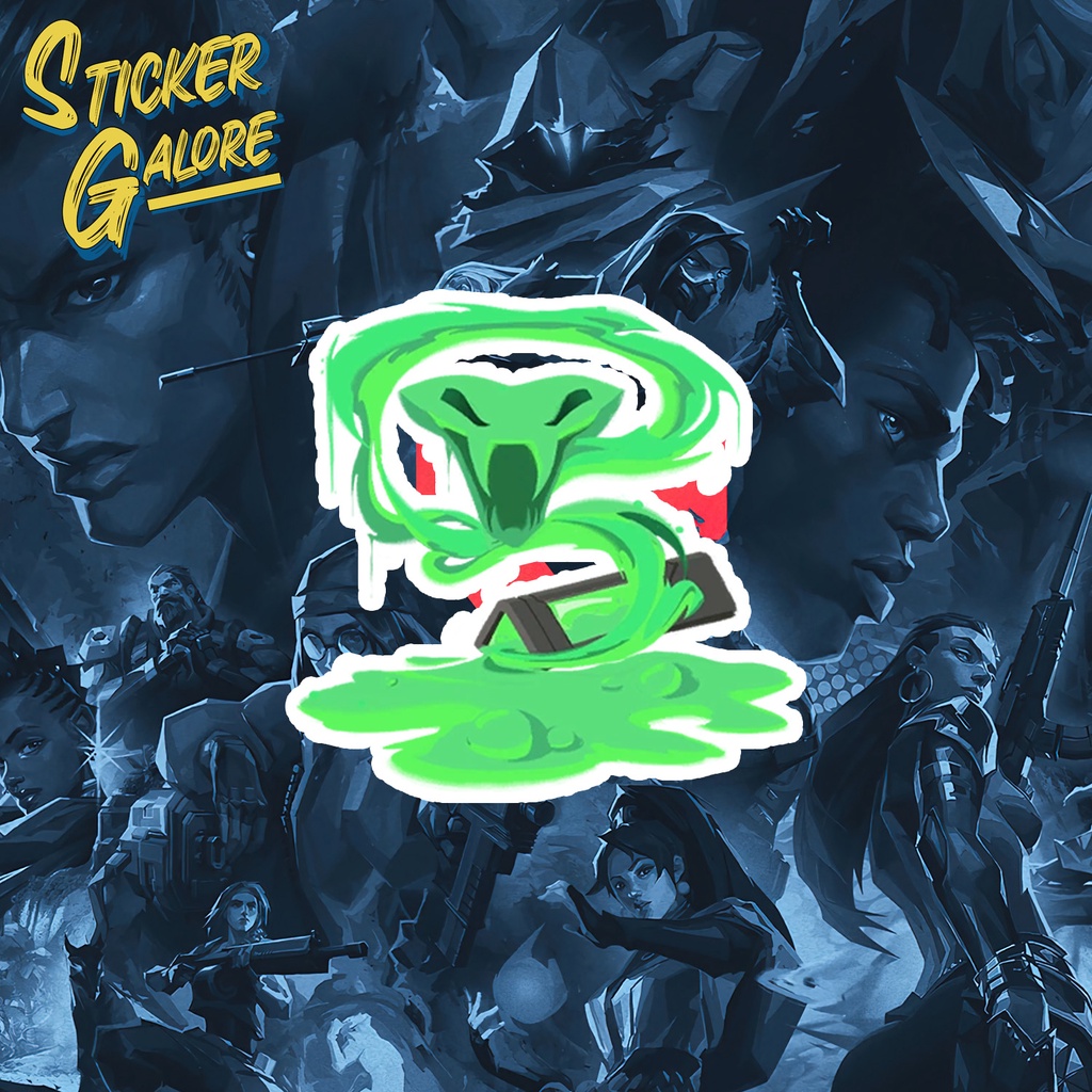 VIPER VALORANT SPRAY STICKERS (WATERPROOF AND SCRATCH PROOF, VINYL ...