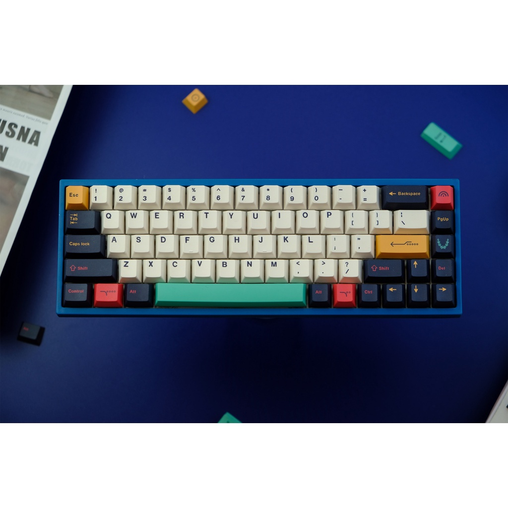 GMK Metropolis Keycap, 129 Keys PBT Keycaps Cherry Profile DYE-SUB ...