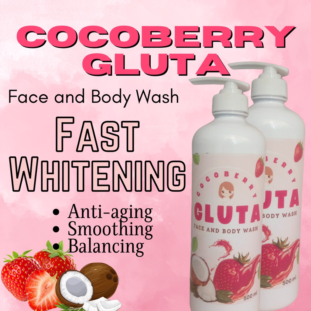 COCOBERRY w/ Glutathione Face & Body Wash 500ml | Shopee Philippines