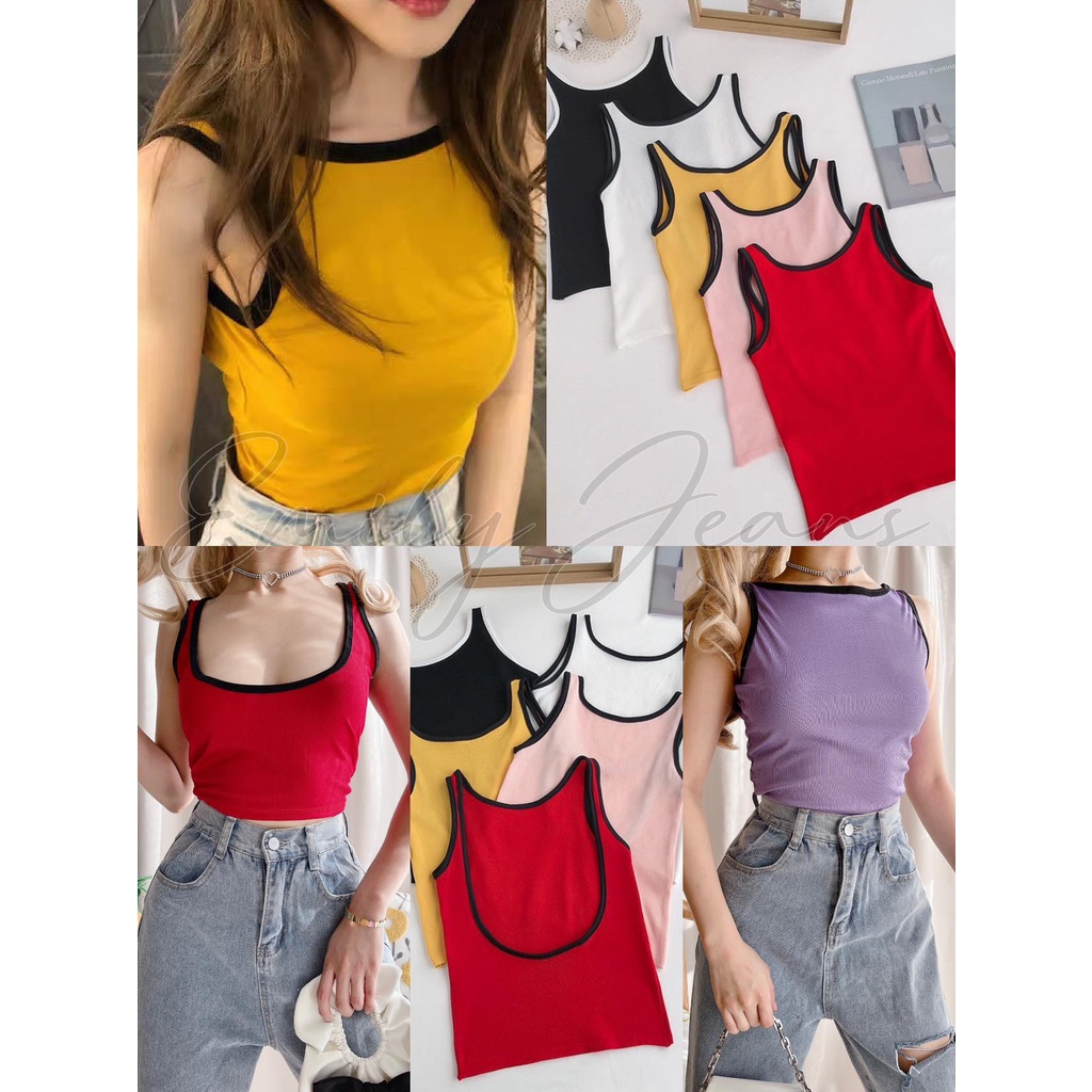 EMILY Tank Top Crop Top Backless 2 Ways to Wear NEW TREND 10795 ...