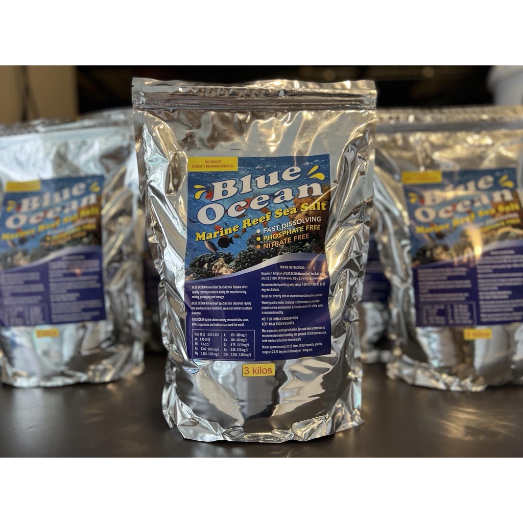Blue Ocean Marine Reef Sea Salt Mix 3 Kg | Shopee Philippines