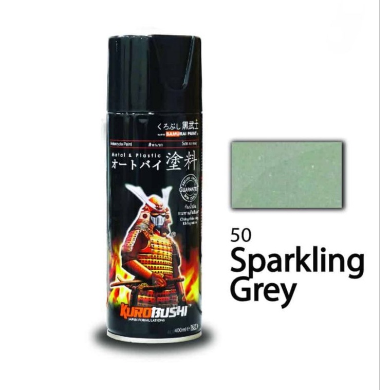 SAMURAI SPRAY PAINT SPARKLING GREY 50** (METALLIC COLORS) 400ML ...