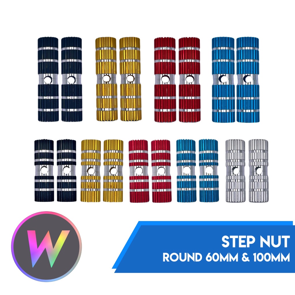 Alloy Step Nut / Foot Pegs for BMX/ Mountain Bike (MTB) 60mm 100mm ...