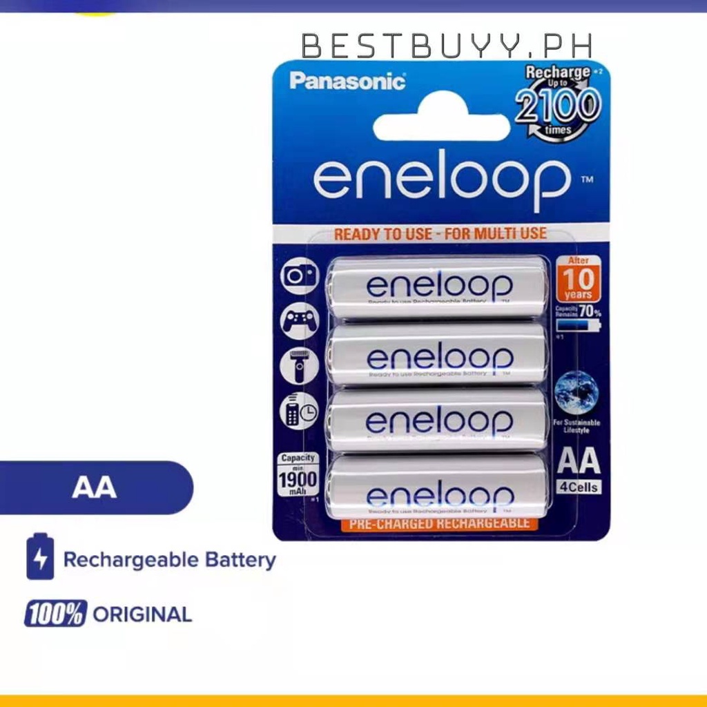COD Original Eneloop AA Rechargeable Battery High Quality Made in Japan ...