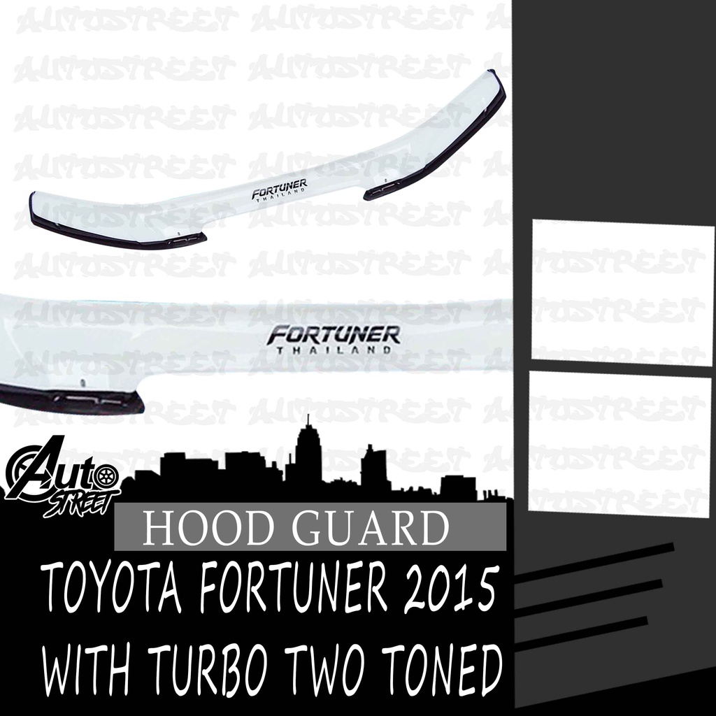 Toyota Fortuner 2015 Hood Guard / Bonnet Guard Protector with Logo (TWO ...