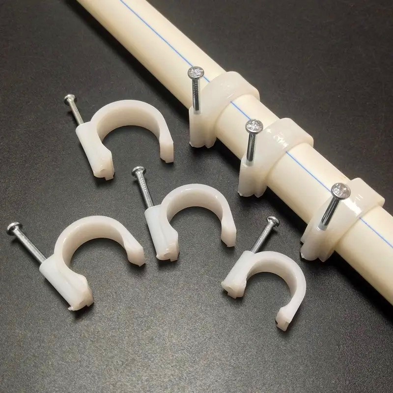 (Per Pack)Heavy Duty PVC Pipe Clamp Half Clamp(1/2" , 3/4" , 1")(Orange ...
