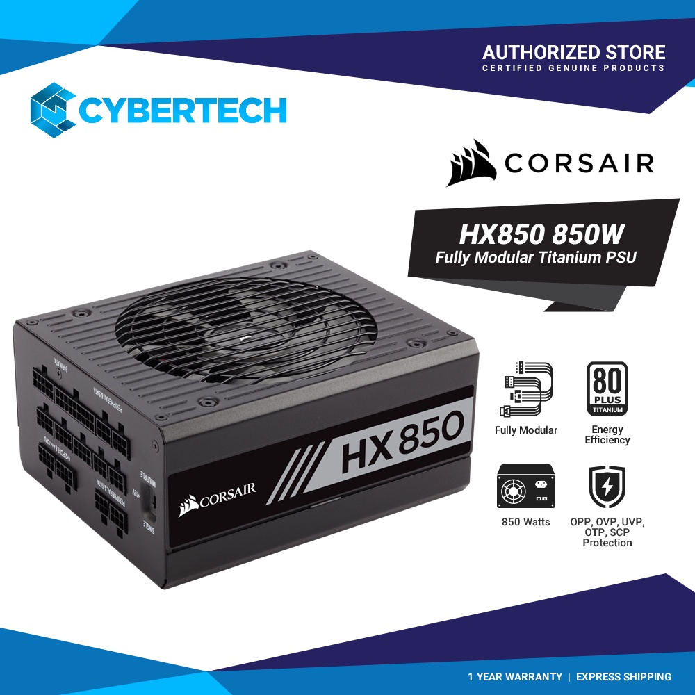 Corsair Hx850, 850 Watts 80+ Platinum Fully Modular Power Supply 850w 80 Plus | Shopee Philippines