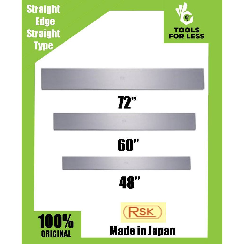 RSK STEEL STRAIGHT EDGE - STRAIGHT TYPE MADE IN JAPAN | Shopee Philippines