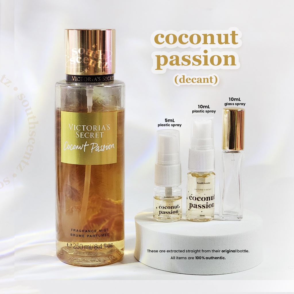 Classic Coconut Passion Victoria's Secret Body Mist VS 5mL 10mL ...