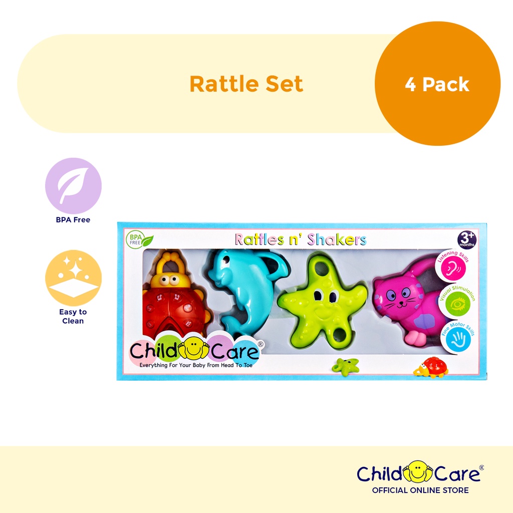Child Care Rattle Gift Set of 4, 5 and 6 (BPA Free) | Shopee Philippines
