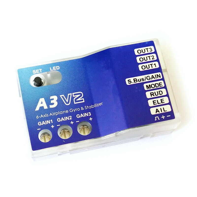 Hobbyeagle 6 Axis Gyro A3 V2 Airplane Flight Controller Stabilizer for ...