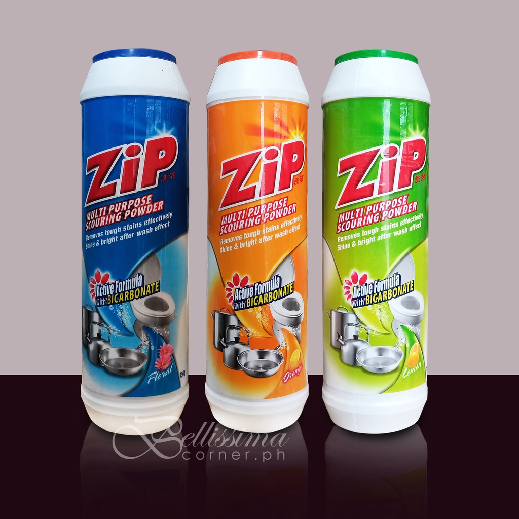 Zip Multipurpose Scouring Powder 750g Active Formula w/ Bicarbonate ...