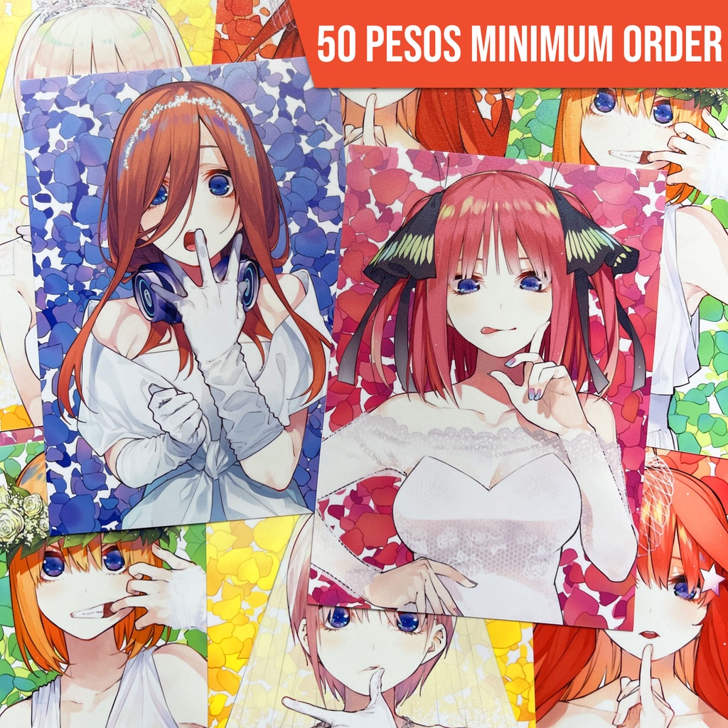 Quintessential Quintuplets Anime Art Prints / Mini Poster (Wedding ...