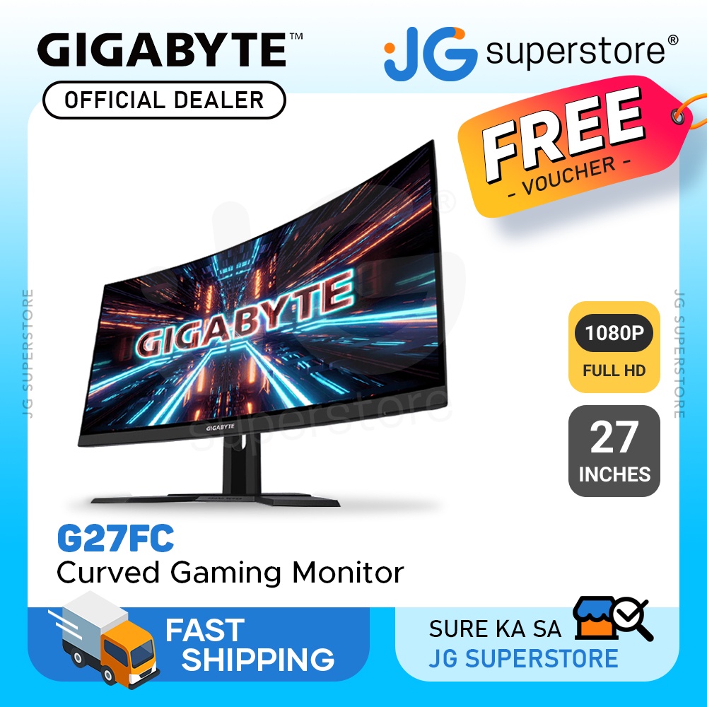 GIGABYTE G27FC 27" 1080p FHD Curved Gaming Monitor w/ 165Hz Refresh ...