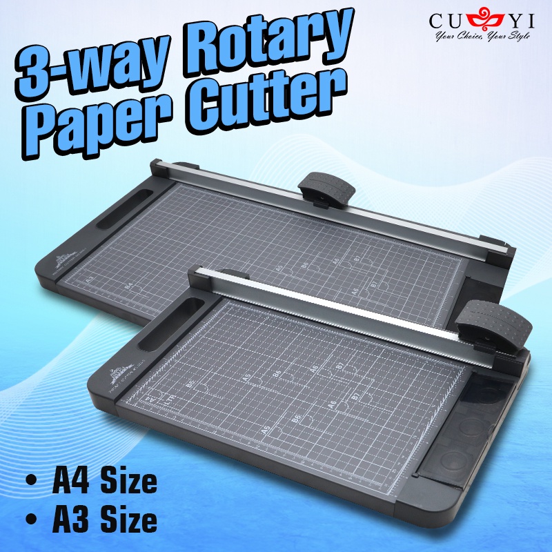 Rotary Sliding Cutter Plastic Base A4 Or A3 Size Wave Straight ...