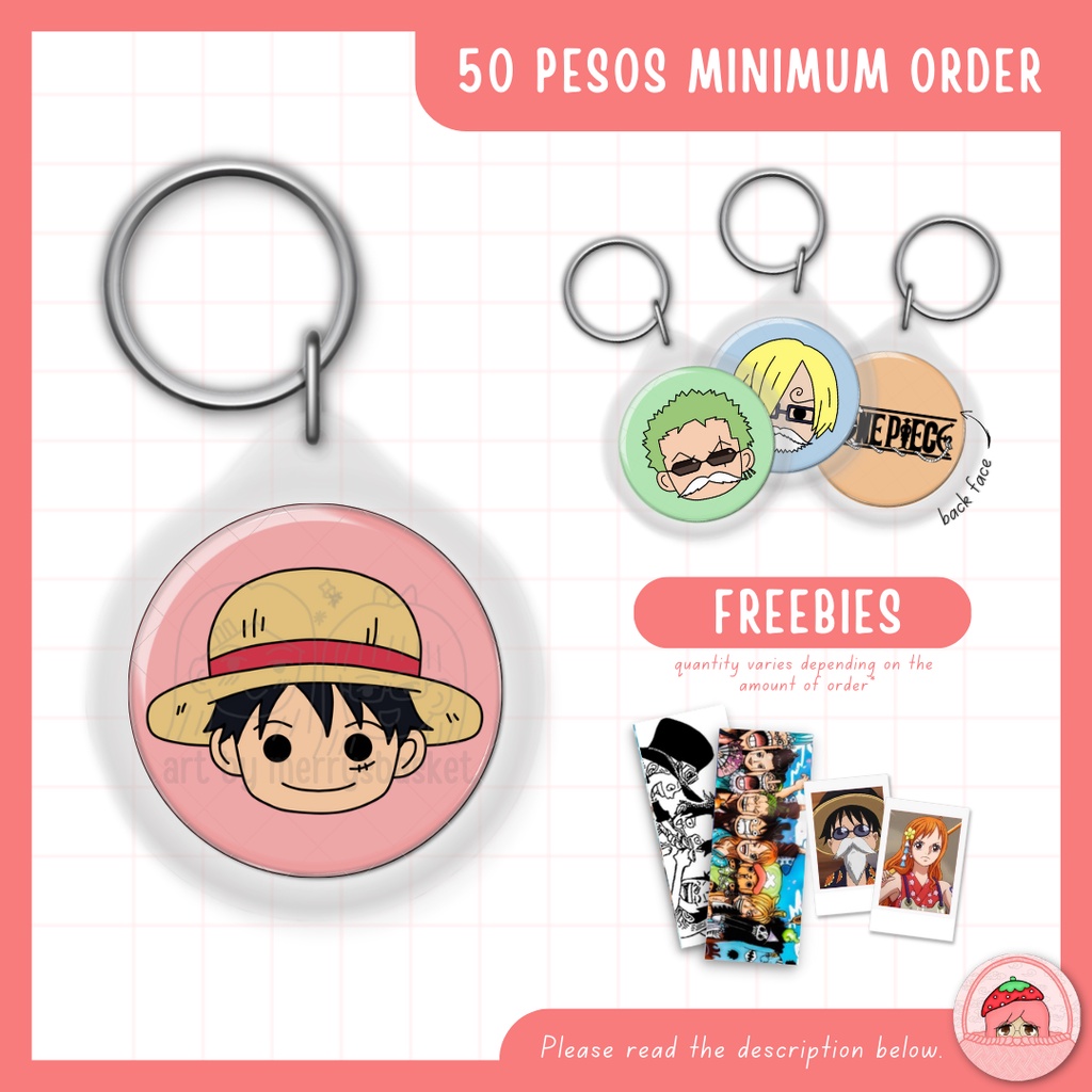 ONE PIECE ANIME ACRYLIC KEYCHAINS CHIBI PASTEL (VER. 2) | Shopee ...