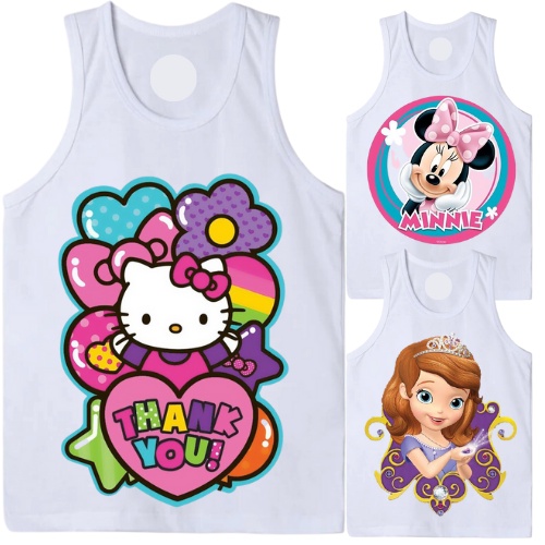 Kids Sando for Girls 1-8 years Old Assorted Cartoon Print Sublimation ...