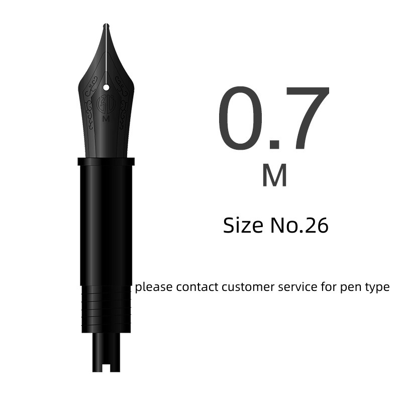 Hongdian Fountain Pen Nibs (Fine, Extra Fine and Bent Nib) for Black ...