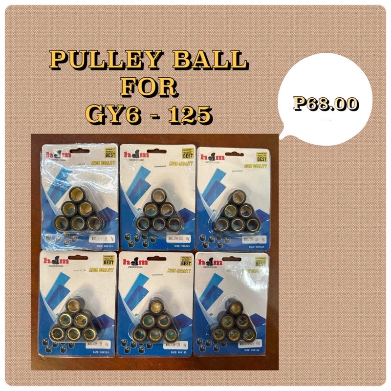 HDM PULLEY BALL FOR GY6 (BRAND NEW) | Shopee Philippines