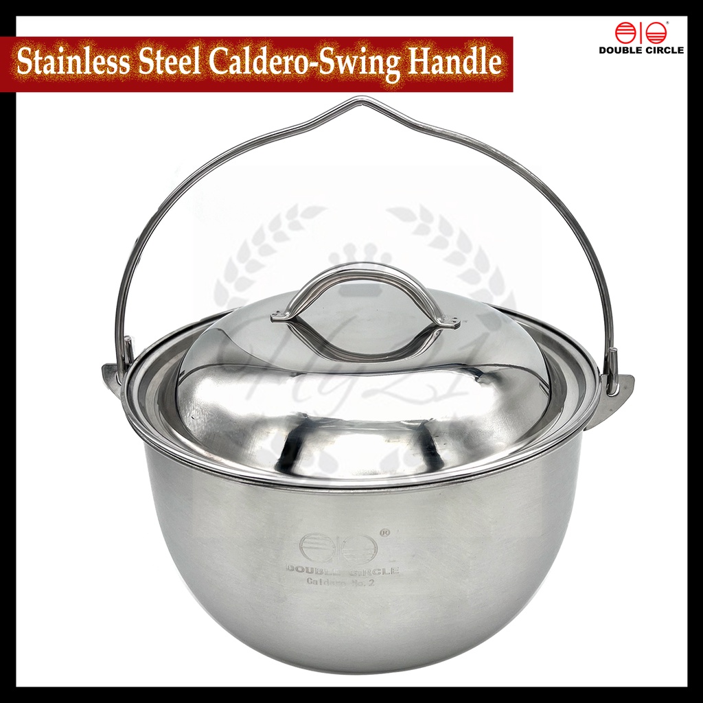 DOUBLE CIRCLE Stainless Steel Caldero Swing Handle Cooking Pot DCS-CDS ...