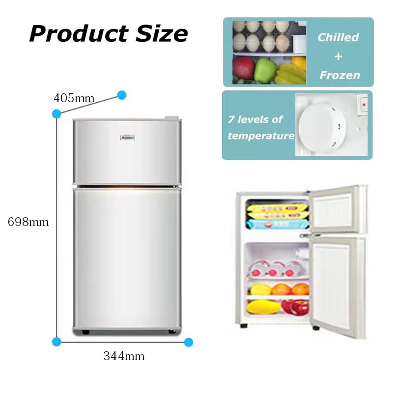 HANATEK Mini Refrigerator With Freezer 145L For Room Frost Fridge Save ...