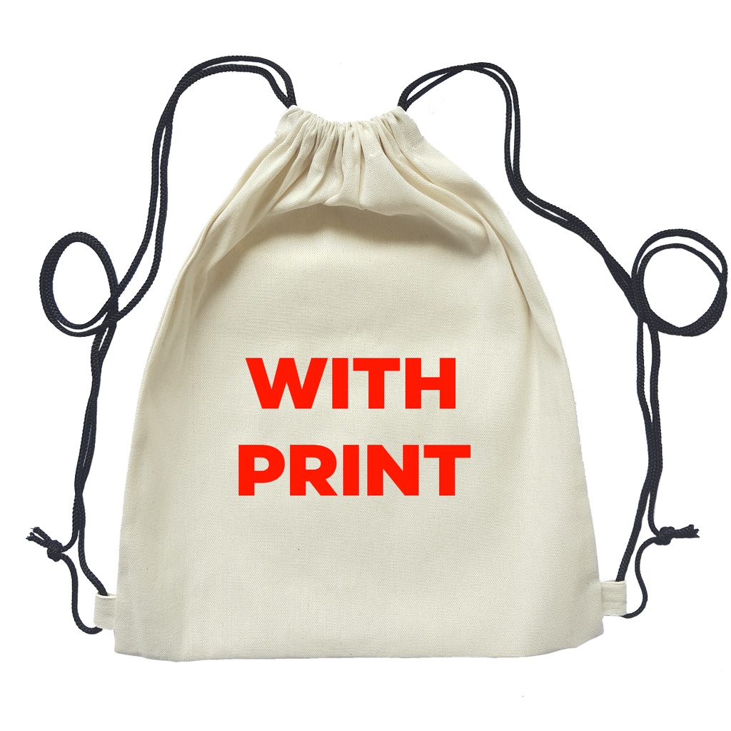 High Quality Customized Printed Canvas Tote & String Bags | Shopee ...