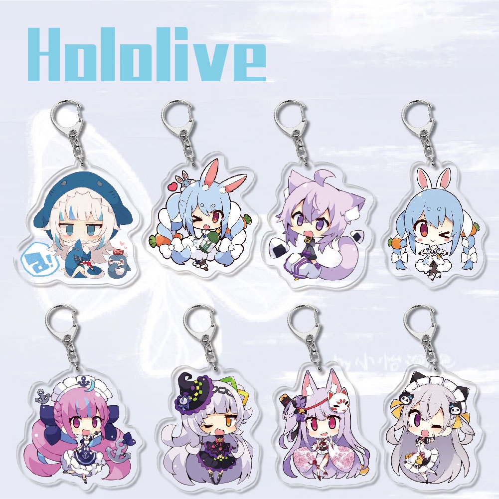 Anime Hololive Vtuber Key Chain Acrylic Uruha Rushia Hosimati Suisei ...